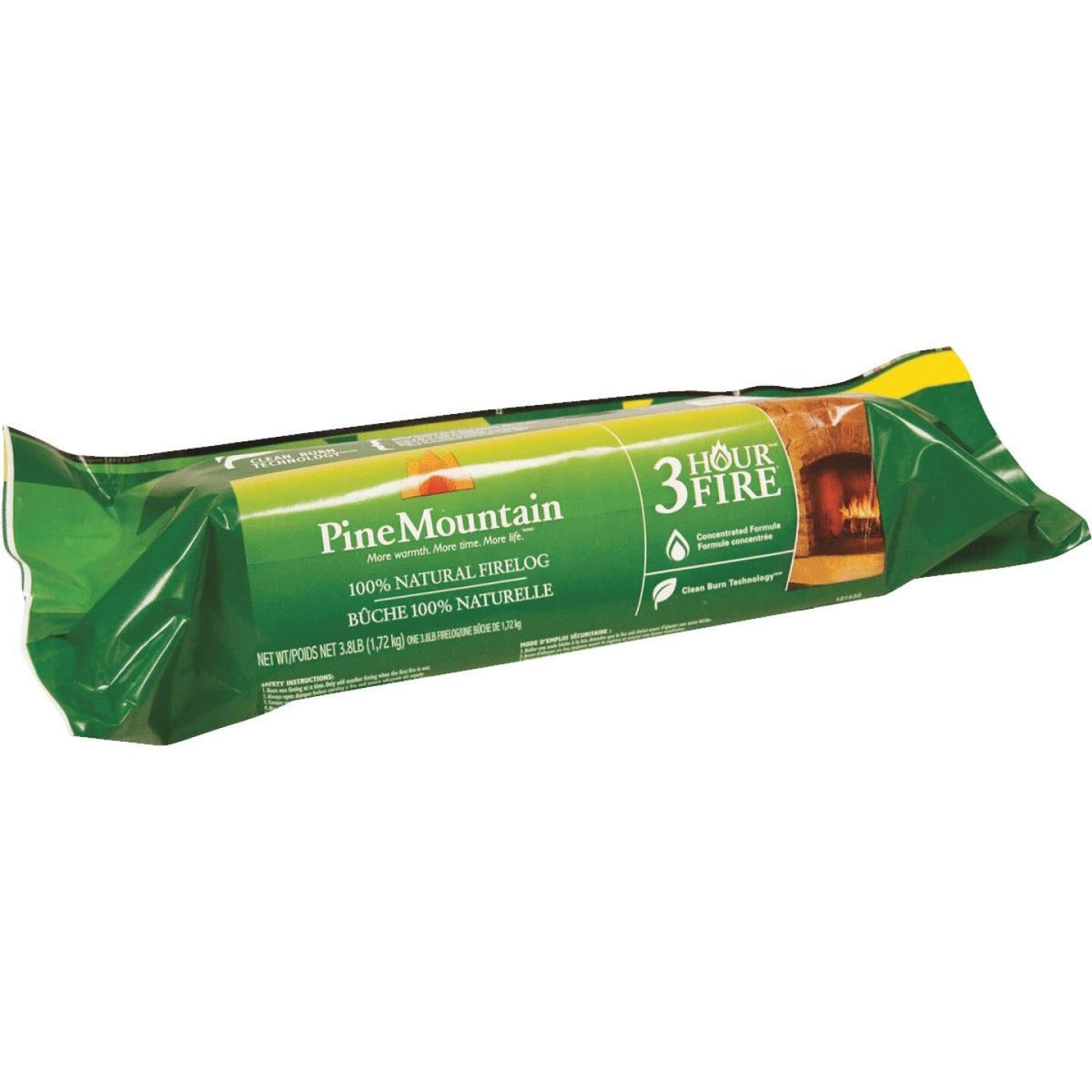 Pine Mountain Traditional 3-Hour Firelogs, Easy Starter Logs, 10.5" x 3 ...